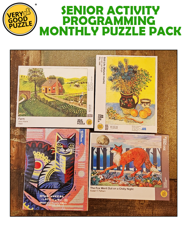 Senior Activity Programming Monthly 4-Puzzle Pack (FREE Shipping ...