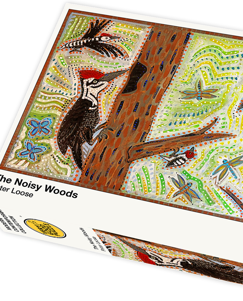 The Noisy Woods by Peter Loose - 500 piece jigsaw puzzle – VERY GOOD PUZZLE